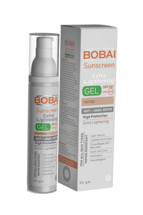 BOBAI Sunscreen Extra Lightening tinted Gel SPF 50 – SohatiCare Egypt