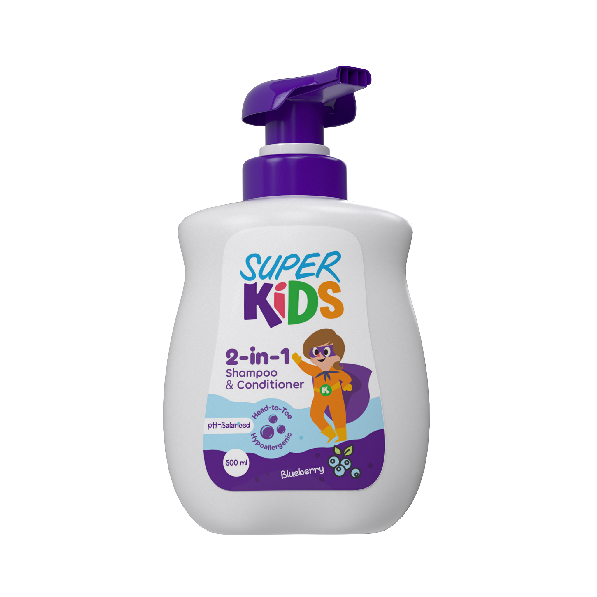 Superkids 2 in 1 (Shampoo & Conditioner) 500 ml – SohatiCare Egypt